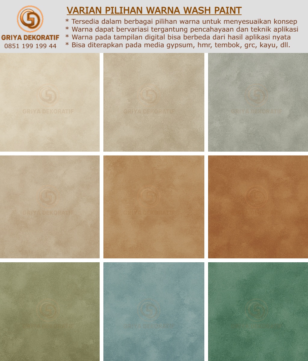 Jasa Cat Dekoratif Wash Paint - Tampilan Natural & Estetik | Griya ...
