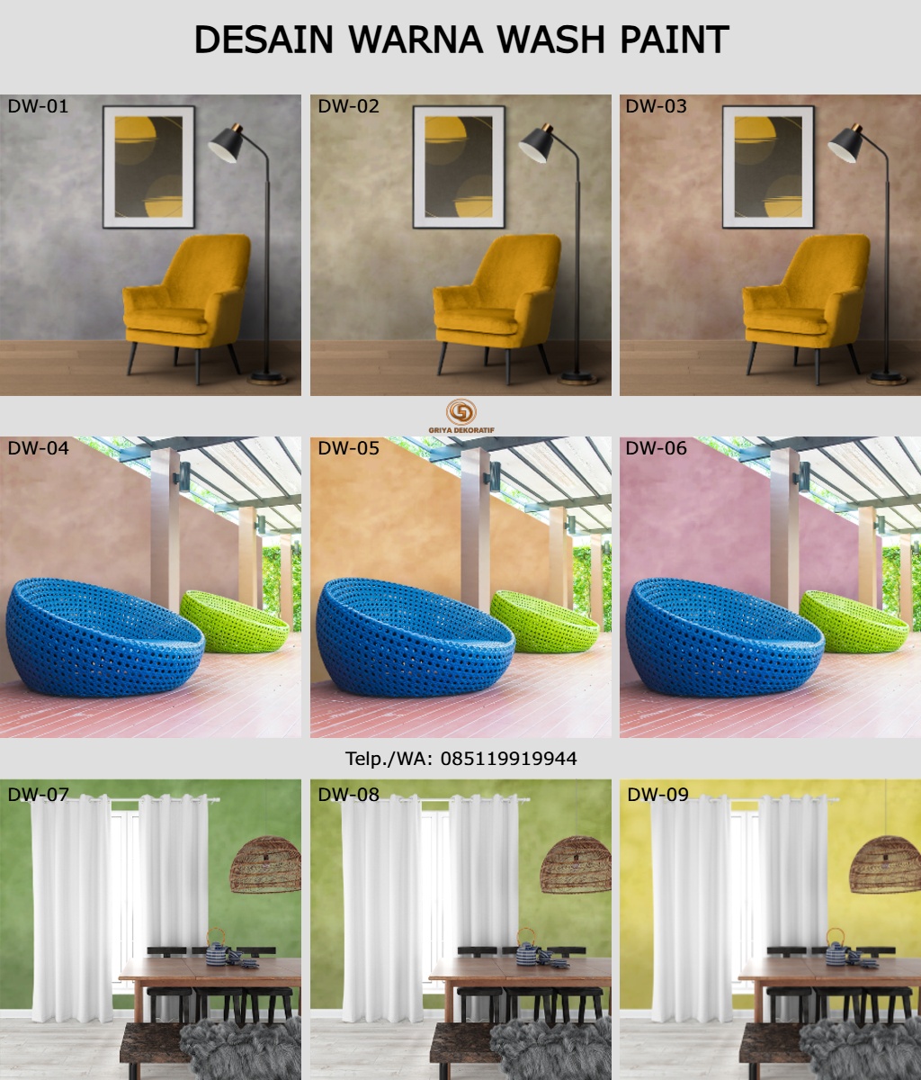 Jasa Cat Dekoratif Wash Paint - Tampilan Natural & Estetik | Griya Dekoratif | Jasa Cat ...