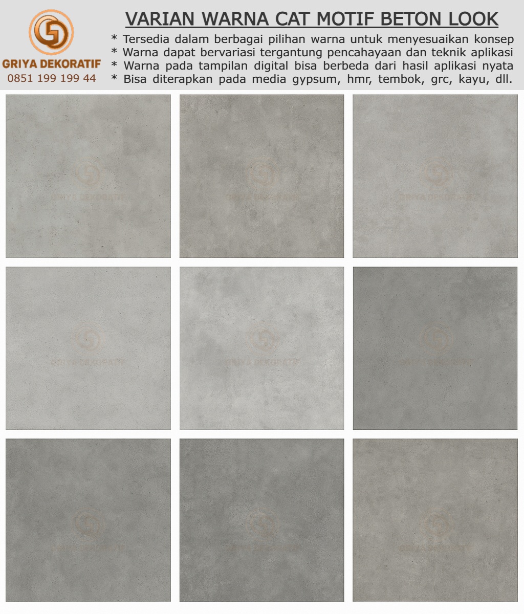 Cat Motif Beton Look – Wujudkan Ruangan Industri yang Elegan | Griya ...