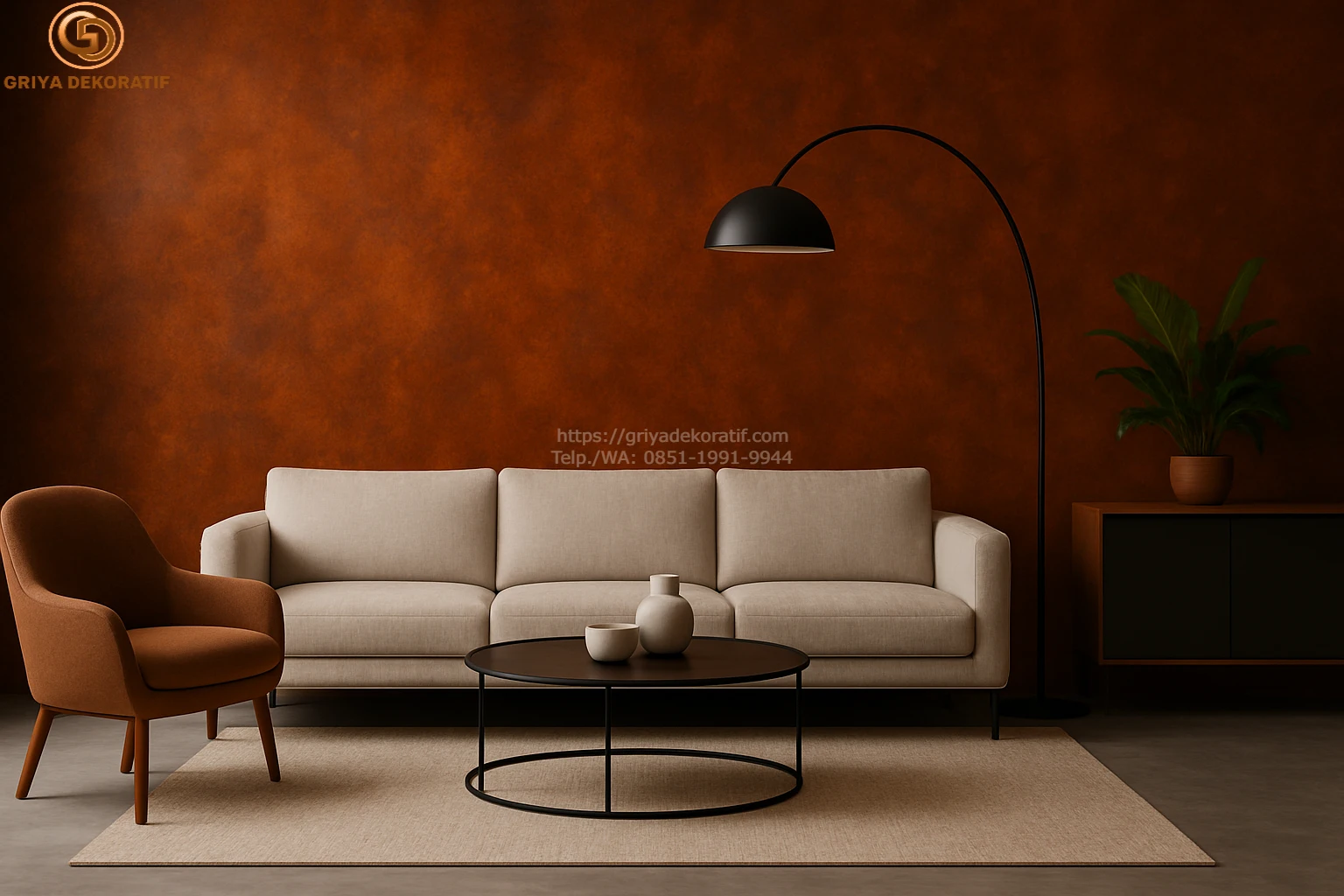 layanan jasa cat motif karat - corten rust effect | Griya Dekoratif ...